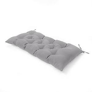 Srutirbo Indoor Outdoor Bench Cushion, Waterproof Swing Cushion Seat Chair Replacement Pads Pillow for Lounger Garden Furniture Patio Metal Wooden (39x20IN, Gray)
