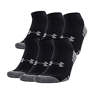Under Armour Adult Resistor 3.0 Low Cut Socks, Multipairs , Black/Graphite (6-Pairs) , Large