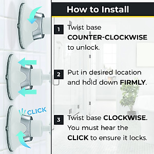 HONEYBULL Shower Mirror Fogless for Shaving - with Suction, Razor Holder for Shower & Swivel, Small Mirror, Shower Accessories, Bathroom Mirror, Holds 2 Razors (Extra-Large White)