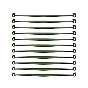 30PCS Stake Arms for Tomato Cage，Expandable Trellis Connectors-11.8" with 2 Buckles for Tomato Cage Attach 11mm Diameter Plant Stakes