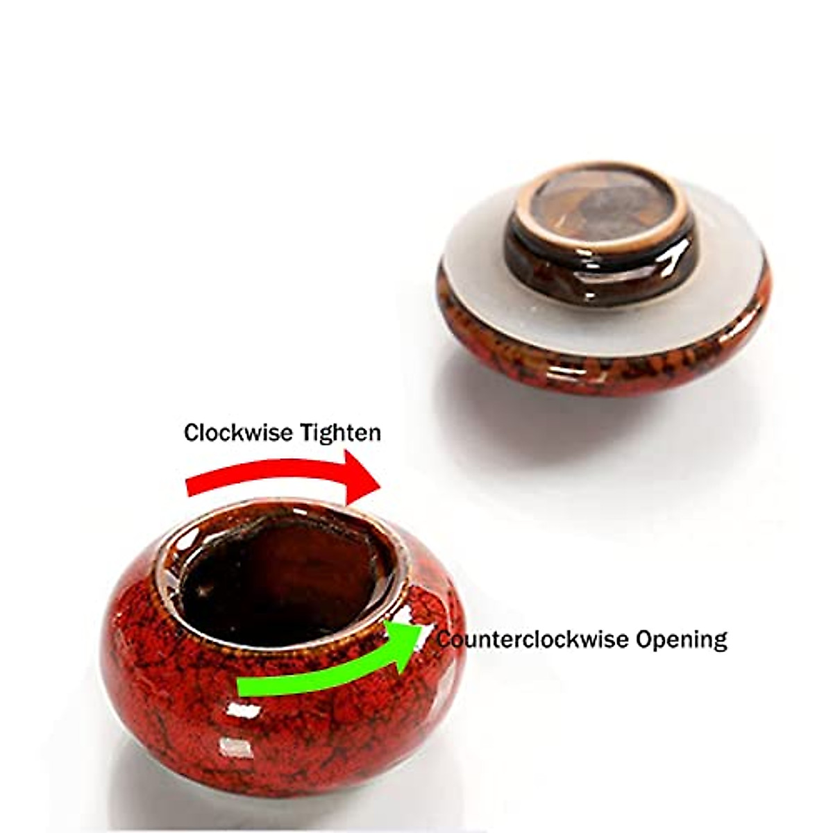 3Pcs Small Urns for Human Ashes, 1.7'' Keepsake Urns for Human Or Pet Ashes, Mini Ceramic Memorial Urn and Burial Ash Storage for Family & Loved Ones，Hold 1.2 Cubic Inches of Ashes(Blue,Green,Red)