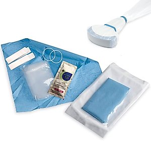 Ultrasound Probe Cover with Gel, Transducer Cover Latex-Free Sterile Disposable Clear, 6" x 12", Individual Packaging (25 pcs)