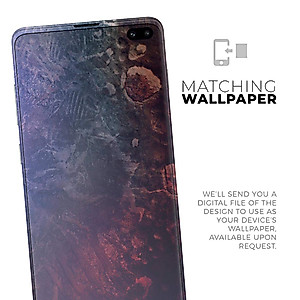 DesignSkinz Abstract Fire & Ice V8 Protective Vinyl Decal Wrap Skin Cover Compatible with The Samsung Galaxy S20 (Screen Trim & Back Glass Skin)