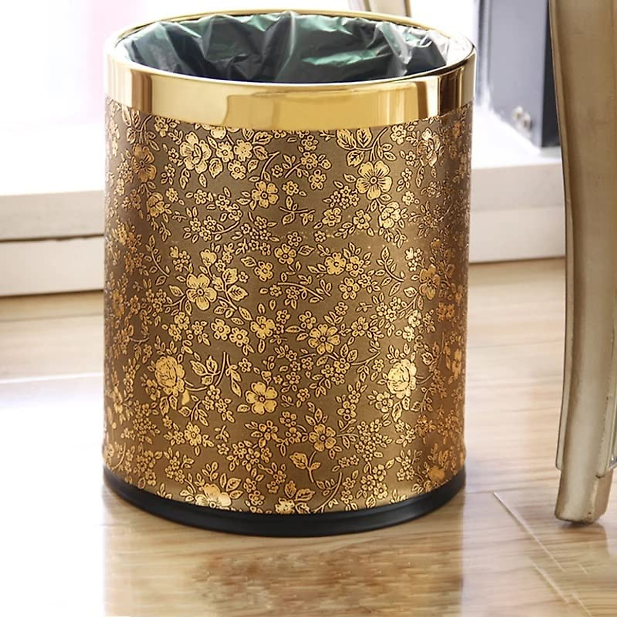 DOUBA Table Bathroom Trash Bin Garbage Room Basket Wastebasket Trash Can Kitchen Desk Dumpster Household Merchandises
