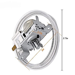 2198202 Refrigerator Cold Control Thermostat Replacement Compatible with Whirlpool Refrigerators Replaces 2161284 2198201 PS11739232 AP6006166 WP2198202