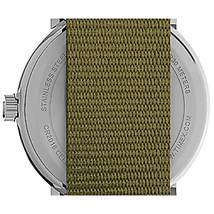 Timex Women's Weekender 31mm Watch - Silver-Tone Case Camo Fabric Strap White Dial