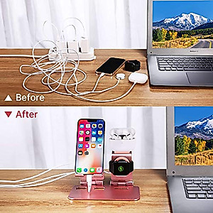 Fingic for 3 in 1 Charging Station for Samsung Galaxy S24 Ultra/S24+Plus/S24/Watch 7/6/5/4/3,AirPod Pro,Charge Stand with iPhone 15 Pro Max/15 Pro/Plus/15/14/14 Pro Max/14 Pro/14 Plus/iPhone 13/12