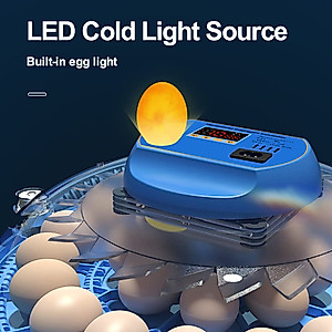8-33 Eggs Incubator for Hatching Eggs, Double Egg Chicken Duck Goose Pigeon Quail Trays with Automatic Egg Turning and Water Adding, Egg Candler, Farm Poultry