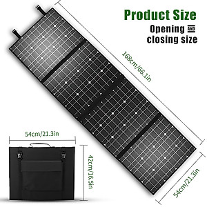 150W Foldable Solar Panel, Portable Solar Panel, Foldable Solar Suitcase Monocrystalline Solar Panels, Foldable Solar Charger IP65 Waterproof