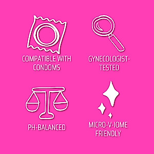 QUEEN V P.S. I Lube You - Intimate Water-Based Lube, pH friendly, Free from Parabens, Artificial Colors, Glycerin & Fragrances, 3 oz. Wetter is Better