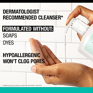 Neutrogena Ultra Gentle Daily Foaming Facial Cleanser, 16 fl. oz, Daily Facial Moisturizer, 3.4 fl. oz, Non-Comedogenic Skincare for Sensitive Skin, 2 Items