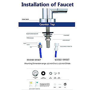 NSF Certification Lead-Free Water Filtration Reverse Osmosis Faucet Advanced RO Tap for Drinking, Kitchen Sink Cleaning | Safe, Healthier (Chrome) (Chrome)
