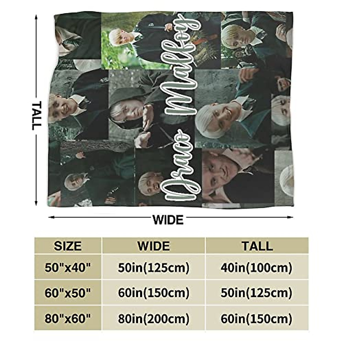 Luxury Fleece 3D Print Throw Blanket Anti Pilling Flannel Comfort Super Soft Sofa Blankets 50"x40"