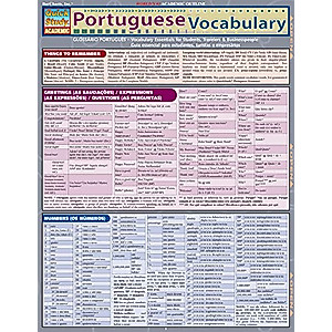 Portuguese Vocabulary QuickStudy Laminated Reference Guide (QuickStudy Academic)