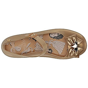 Mini Melissa Girls Flat Sandals, Beige, 4 Big Kid