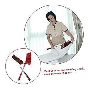 Hohopeti 2pcs Soft Brush Cleaning Hand Whisk Broom Furniture Clothes Broom Dusting Brush Hair Broom Brush Bench Fireplace Duster Car Hand Broom Counter Duster Hand Brush Bed Couch Broom Abs