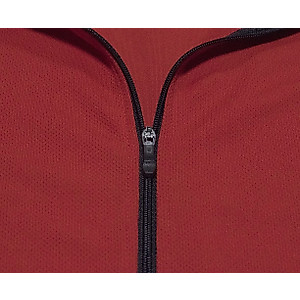 CATENA Men's Cycling Jersey Short Sleeve Shirt Running Top Moisture Wicking Workout Sports T-Shirt Red