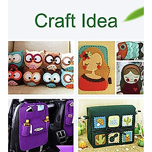 YYCRAFT 2 Yards Thick Soft Felt by The Yard Fabric 38 Inch Wide DIY Arts & Crafts Sewing-Purple