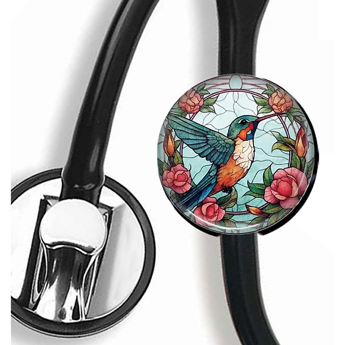 Lovely Bird Personalized Medical Stethoscope Name Tag,Medical Stethoscope Name Tag,Nurse Doctor Name Tag Stethoscope ID Tag Customized