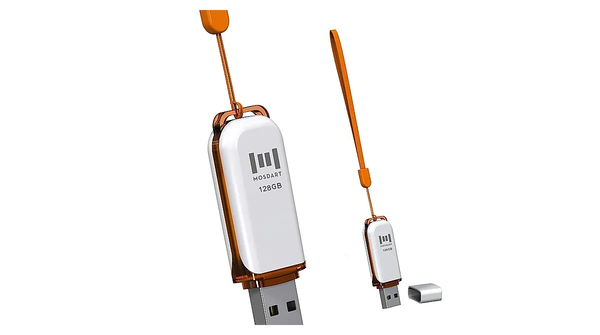 MOSDART 128GB USB 2.0 Flash Drive 2 Pack 128 GB exFAT Thumb Drives Jump ...