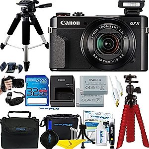 Canon PowerShot G7 X Mark II 20.1MP 4.2x Optical Zoom Digital Camera + Accessories Bundle - International Version (Renewed)