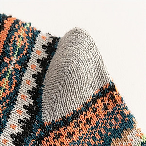 MANHONG Mens Socks Warm Socks Winter Thickened Socks Fashion Outing Socks Indoor Big And Tall Socks Size 13-16 Men