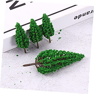 12 Pcs Garden Landscape Pine Tree Model Sand Table Layout Props for Scenery Construction Styles