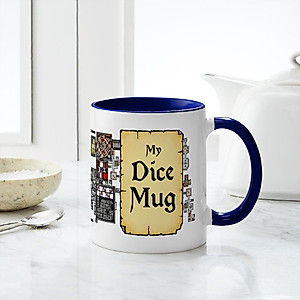CafePress My Dice Mug Dungeon Map Ceramic Coffee Mug, Tea Cup 11 oz