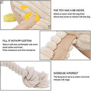Squeaky Duck Pet Biting Toy Teeth Cleaning Chew Plush Toy Cat Play Interactive Toys for Puppy Small Medium Dogs (Squeaky Duck)