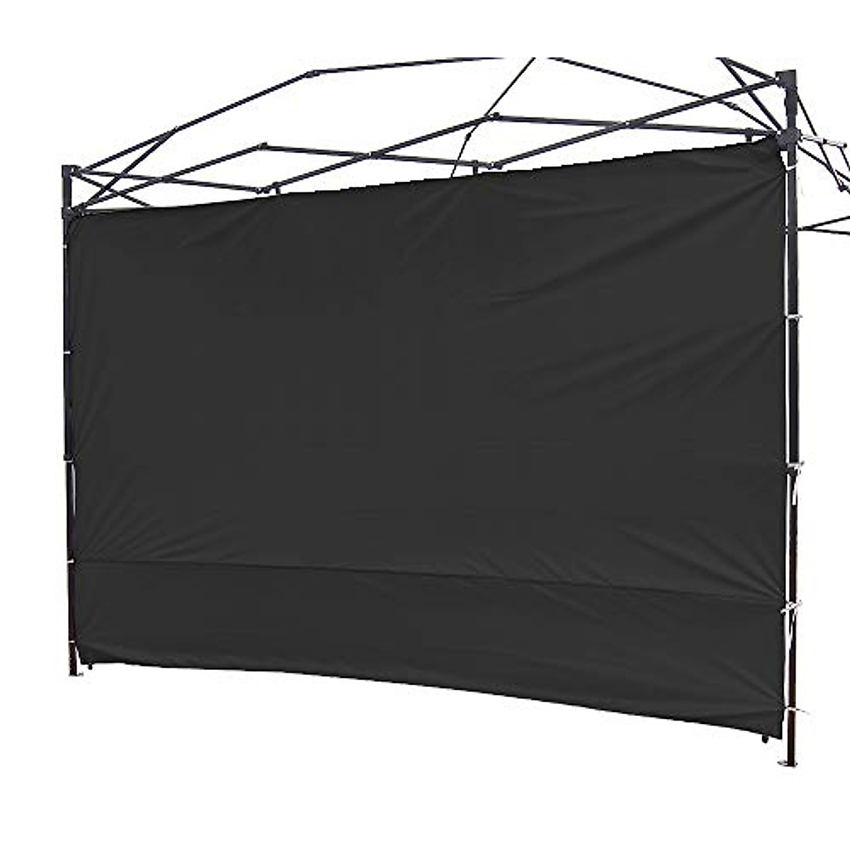 NINAT Canopy Sunwall Sidewall Gazebos Tent Waterproof for 10x10ft Pop up Canopy Straight Leg Gazebos Outdoor Instant Canopies 1 Pcs Black Canopy Sidewall Only