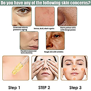 Jonela Beauty Universal Glow Serum, 30ml Pedia Advanced Collagen Boost Anti Aging Serum, Skin Glow Serum, Face Serum Lifting Firm Advanced Deep Anti Wrinkle-Serums, Lighten Spots (2pcs)