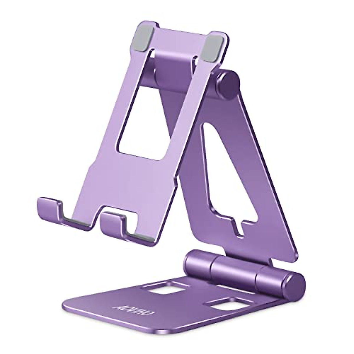 Aoviho Cell Phone Stand Holder - Adjustable Desk Phone Holder - Universal Foldable Moblie Phone Dock for iPhone 14 13 12 11 Pro Xs Max Xr X 8 7 6 5 5s SE All Phones (Purple)