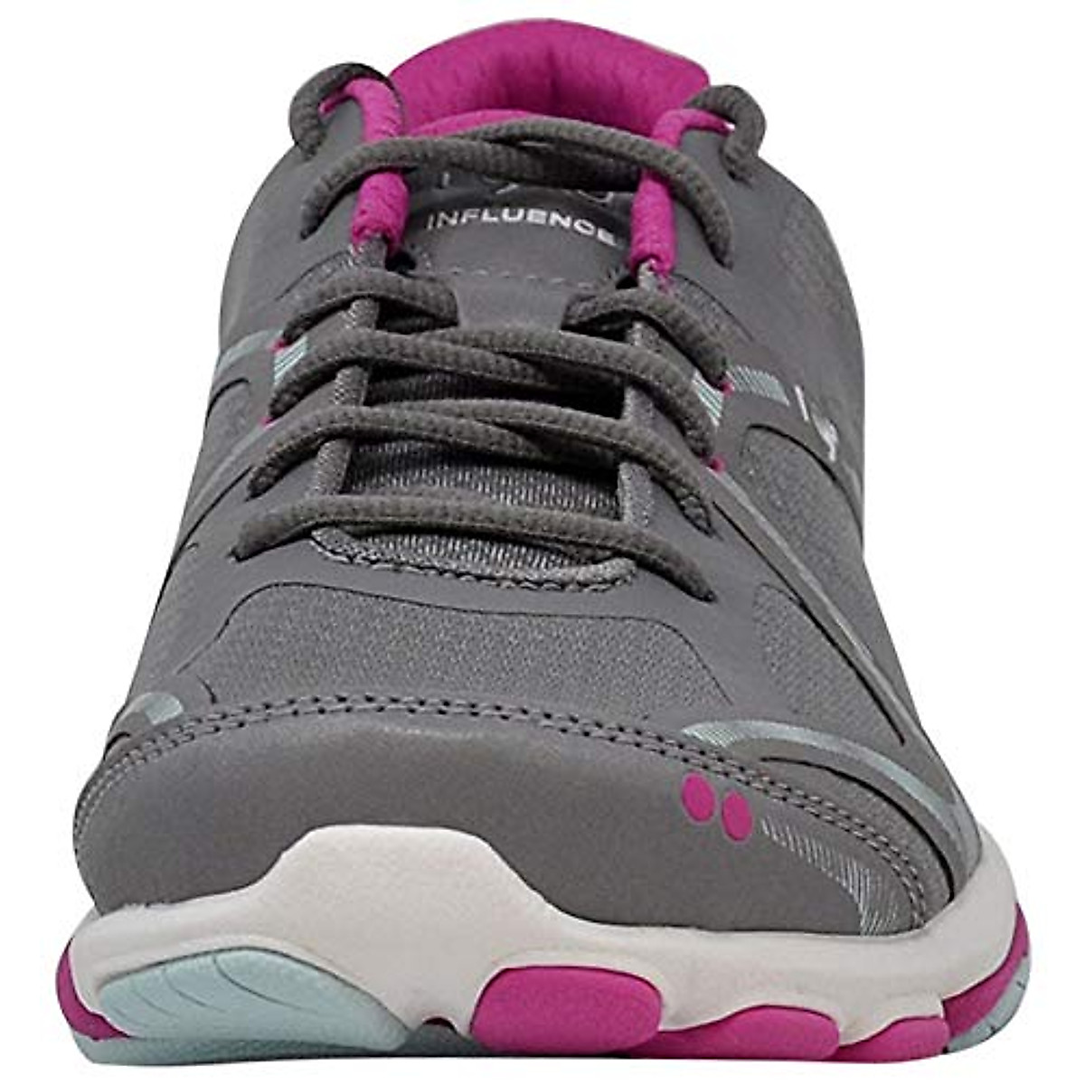 Ryka Women's Influence Frost Grey/Rose/Pale Aqua Training Shoe 6 W US