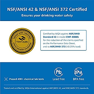Waterdrop 3US-MAX-F01 Maximum Under Sink Water Filter, Replacement for Filtrete® Advanced 3US-PF01, 3US-MAX-F01, 3US-PS01, 3US-MAX-S01, Manitowoc K-00337, K-00338, NSF/ANSI 42 Certified, Pack of 1