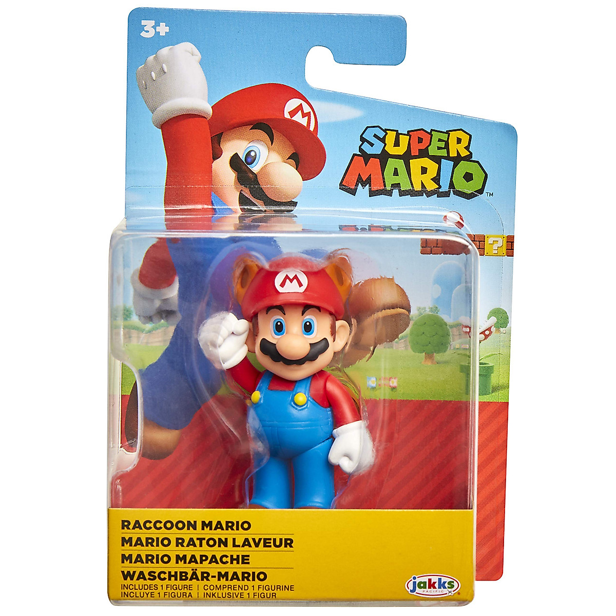 Super Mario Racoon Mario 2.5" Collectible Toy Action Figure