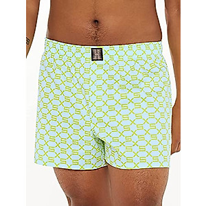 Savage X Fenty, Men's, Savage X Boxers, Seashell Blue Monogram Print, XS