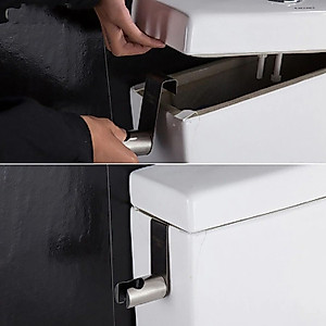 Xhziy 304 Stainless Steel Wall Mounted Toilet Bidet Sprayer Bracket 1.654 x 3.858 inch Silver for Bathroom Storage Hook 1PCS