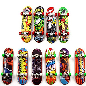 CAOREN Mini Skateboard, 2PCS Finger Board Tech Truck Mini Skateboards Alloy Stent Party Favors Gift