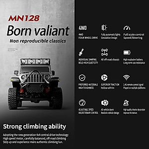 Ottima Mini Truck All Terrain RC Car, 1/12 AWD 2.4G RC Electric Off-Road Climbing Car Vehicle Model for Boys Kids and Adults