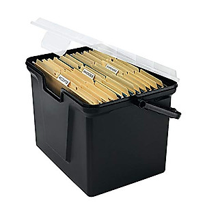 Office Depot 30% Recycled Portable File Box, 10 11/16in.H x 14 11/16in.W x 10 3/8in.D, 50649