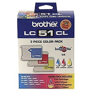 Brother LC513PKS OEM Color INK CARTRIDGE - Color ( 3 PACKS C/M/Y )