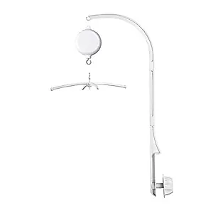 HLEEDUO 28 inche Baby Mobile arm for cirb with Music Box Motor,Crib Mobile arm Mobile Holder for Crib,nursey Mobile arm with Mobile Motor