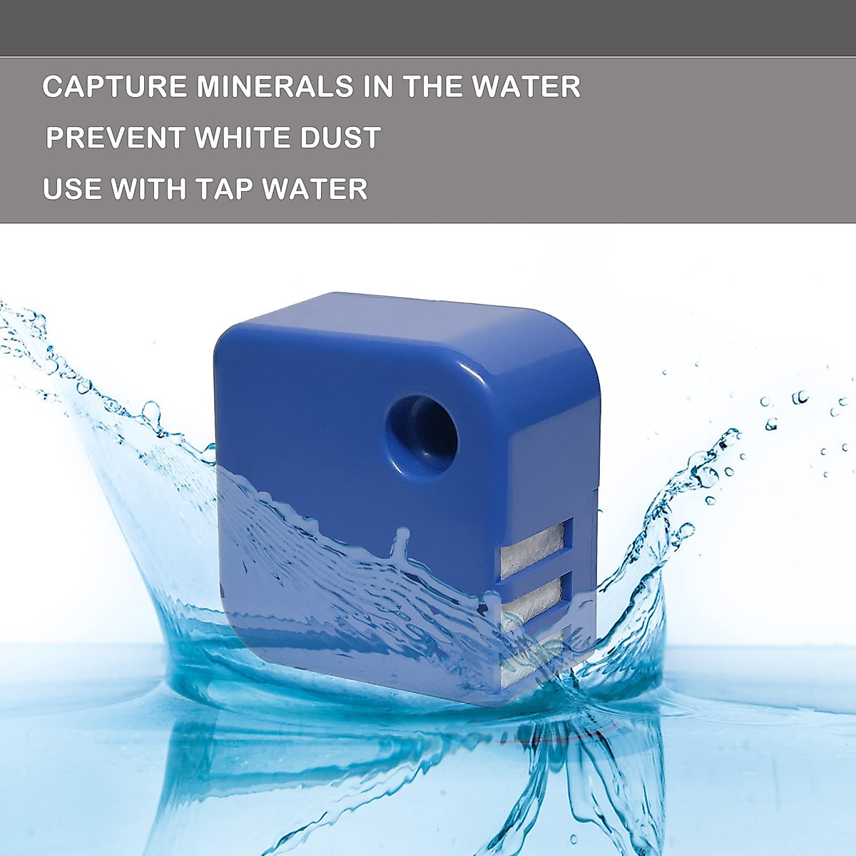 Macaberry PDC51V1 Demineralization Cartridge Compatible with Vick Humidifier Model V4600, V5100, VUL575, and Sunbeam696, Works to Collect White Dust, Pack of 3, Blue