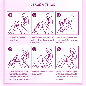 Women Hair Removal Foam Mousse, Natural Painless Permanent Spray Body Depilatories Gel Cream For Women Body Hair Foam Mousse Creams Depilatories