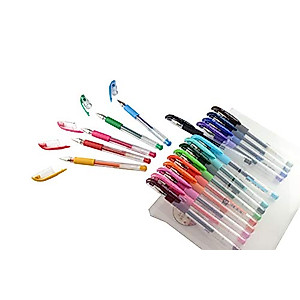 Uni-ball Signo UM-151 Gel Ink Pen, 0.38 mm,19 colors set with MIYABI stationery store original pen case(UM151-19C)
