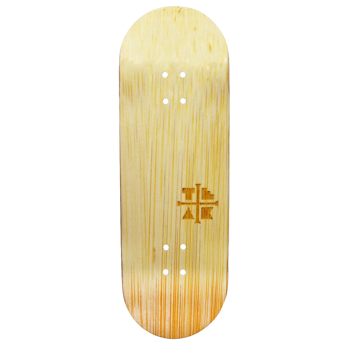 Teak Tuning Prolific Wooden Fingerboard Deck, Bamboo Samurai - 34mm x 97mm - Handmade, Pro Shape & Size - Five Plies Wood Veneer - Includes Prolific Foam Tape