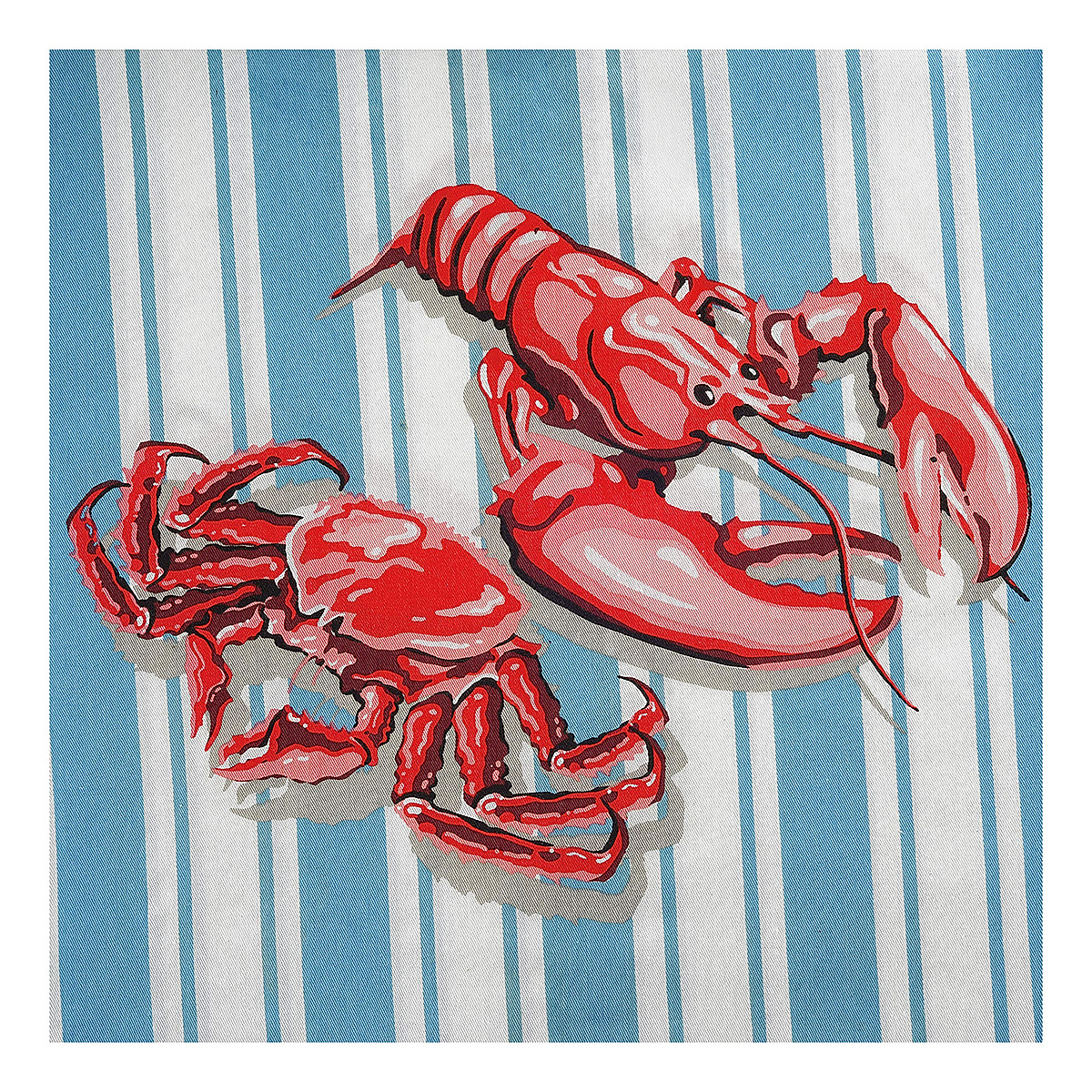 Norpro Seafood Bib, One-Size (Set of 2), Blue/White/Red