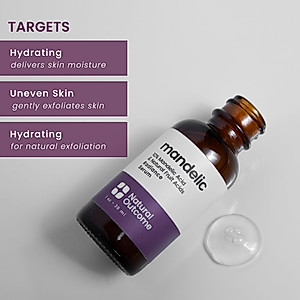 Natural Outcome Mandelic Acid 10% | Anti-Aging AHA Facial Serum with Hyaluronic Acid | Targets Fine Lines, Dark Spots, and Wrinkles | Clarifies Acne and Stimulates Natural Collagen Production | 1 Oz