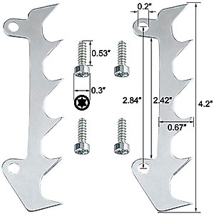 PAGOW 2 Pairs MS170 Metal Bumper Spike Felling Dog & Screw for Stihl MS180 MS200 MS201 MS210 MS230 MS250 MS171 MS181 MS211 017 018 020 021 023 025 019T MS190T MS192T MS193T MS200T Chainsaw