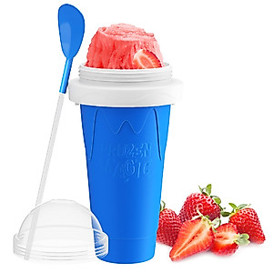 Slushy Maker Cup, Frozen Magic Squeeze Cup Cooling Maker Cup Quick Frozen Smoothies Cup Ice Cream Maker Cup for Children